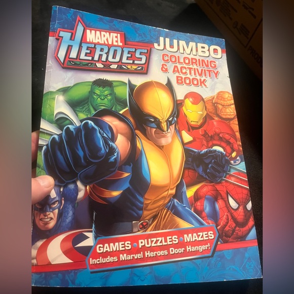 Marvel | Other | Marvel Jumbo Coloring Book Puzzles Games Mazes | Poshmark